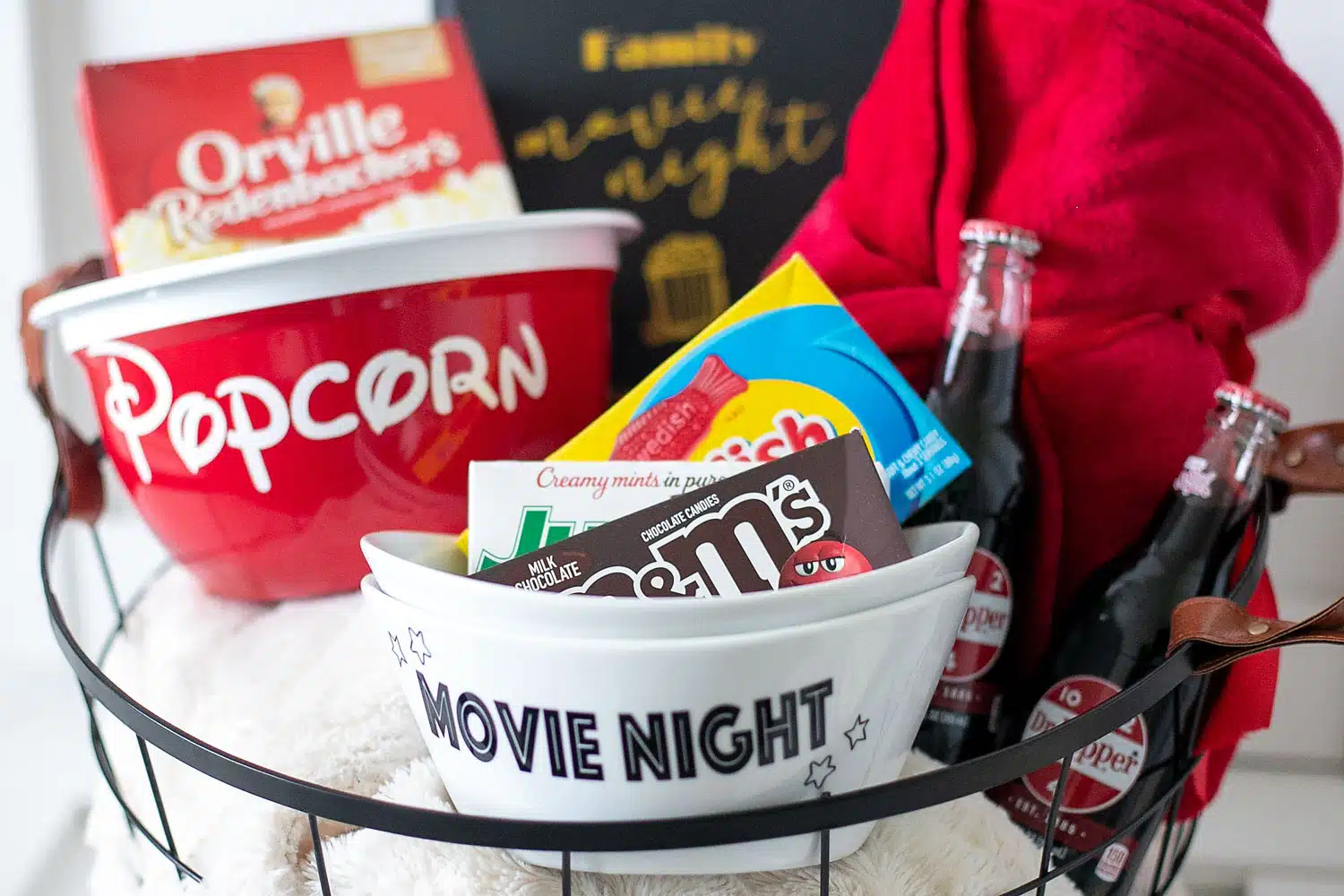 Thoughtful Movie Night Gift Basket • Gifts for Movie Enthusiasts
